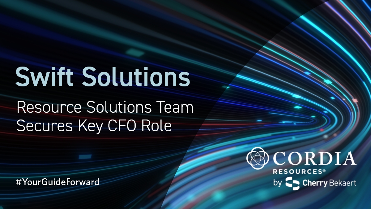 Resource Solutions Team Secures Interim CFO Role | Case Study | Cordia